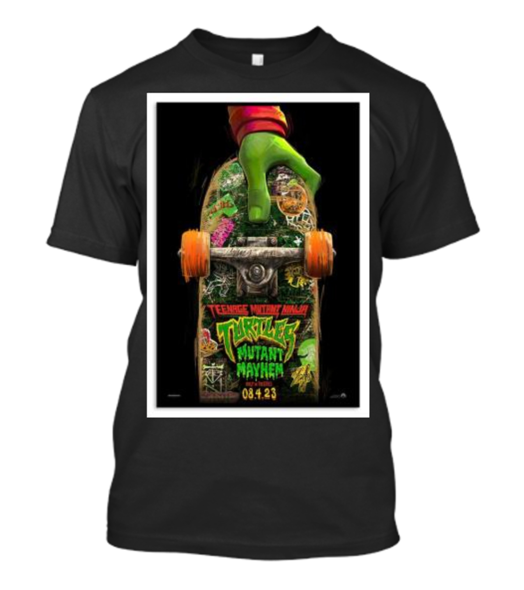 Teenage Mutant Ninja Turtles Mutant Mayhem Skateboard Movie 08.4.23 T-Shirt