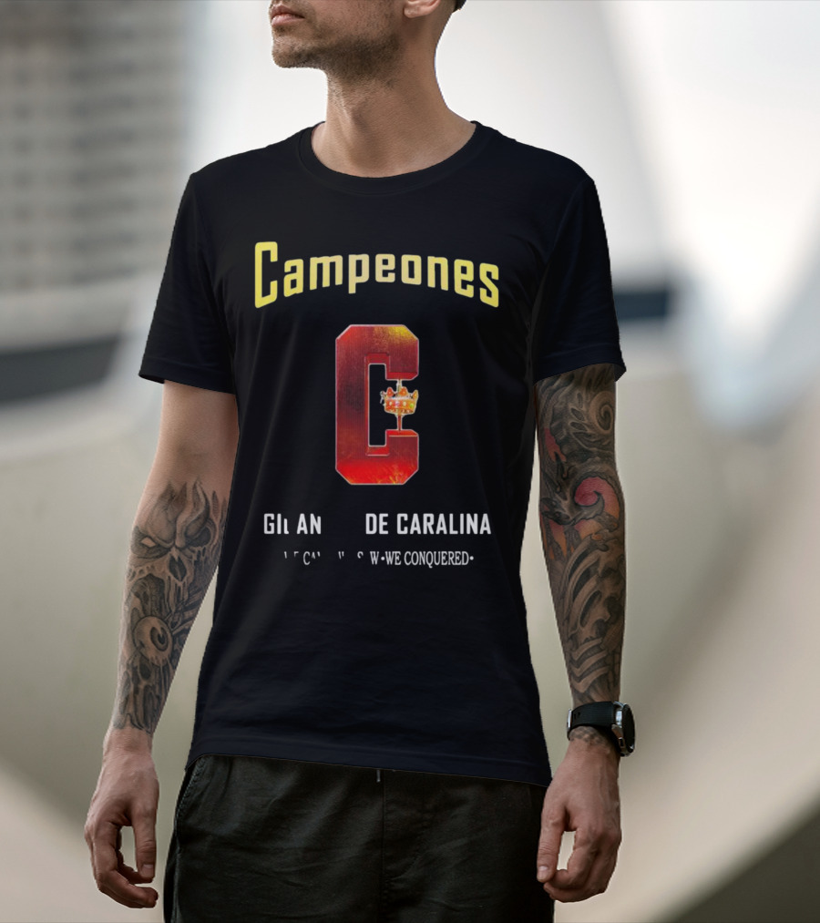 Campeones Gigantes De Caralina Crowned Victory T-Shirt
