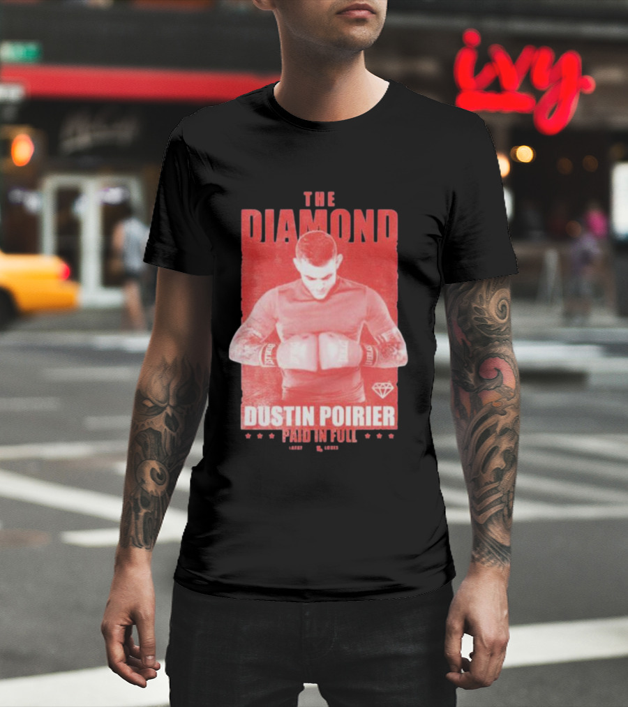 The Diamond Dustin Poirier Paid In Full Diamond Boxing T-Shirt
