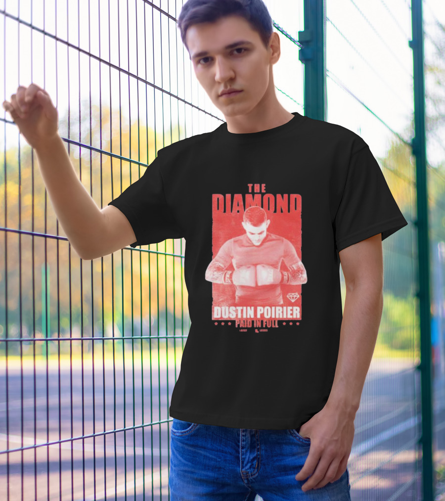 The Diamond Dustin Poirier Paid In Full Diamond Boxing T-Shirt