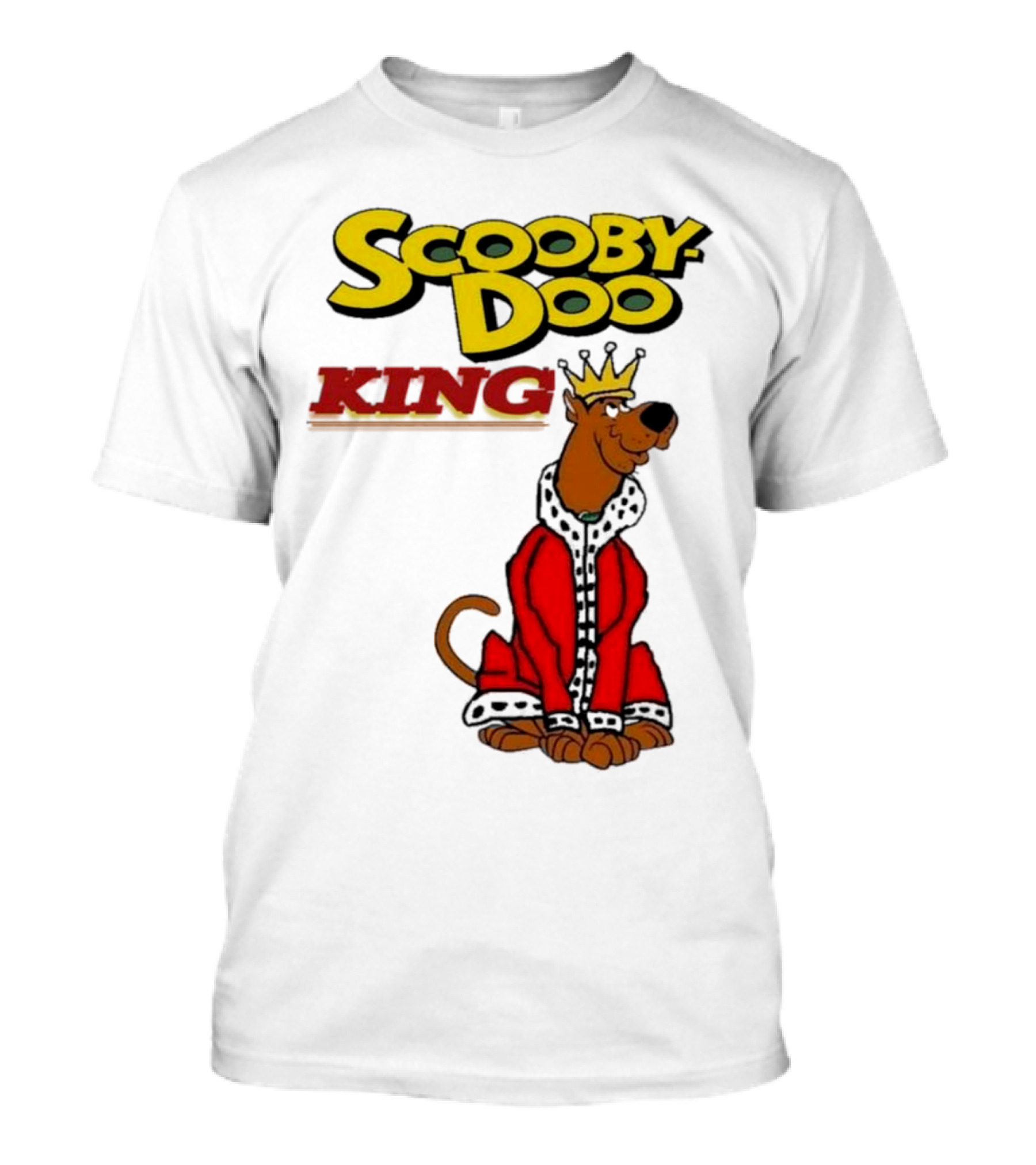 Scooby Doo King Crowned With Royal Red Robe T-Shirt
