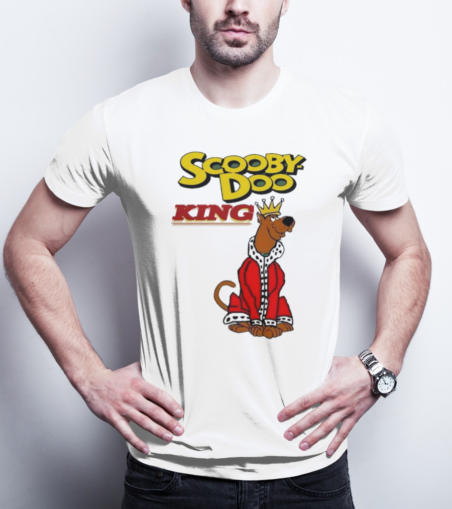 Scooby Doo King Crowned With Royal Red Robe T-Shirt