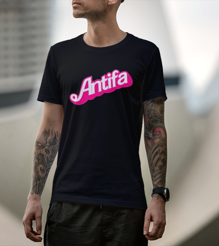 Walter Masterson Barbie Antifa Pink T-Shirt