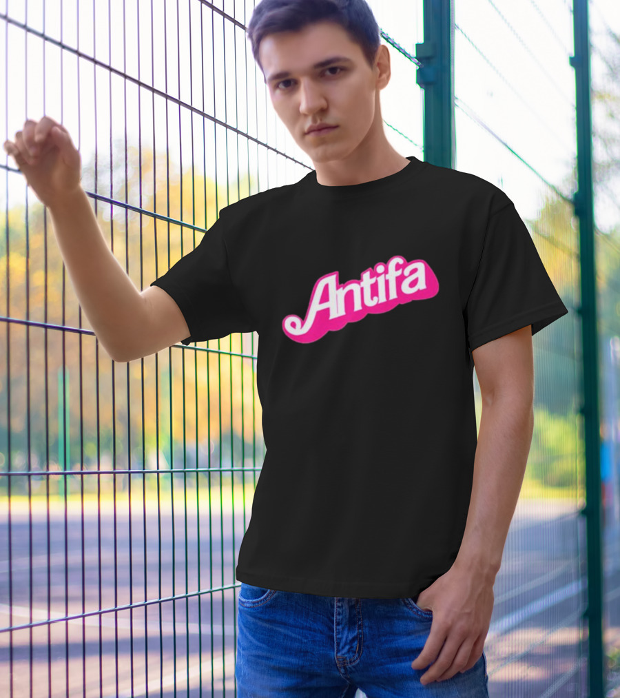 Walter Masterson Barbie Antifa Pink T-Shirt