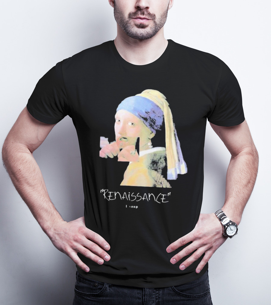 Renaissance Girl With A Pearl Earring Eleven Paris Men's T-Shirt