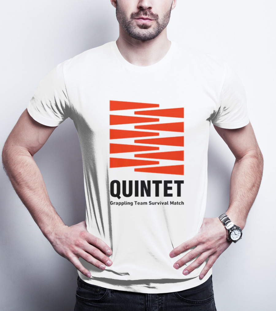 Quintet Grappling Team Survival Match Red Stripe T-Shirt
