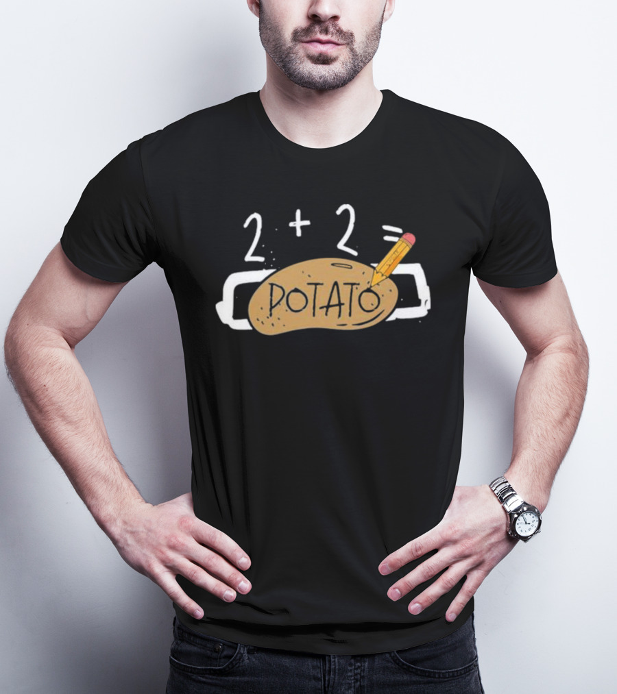 2+2 Potato Math Joke Simon Miller Dotato T-Shirt