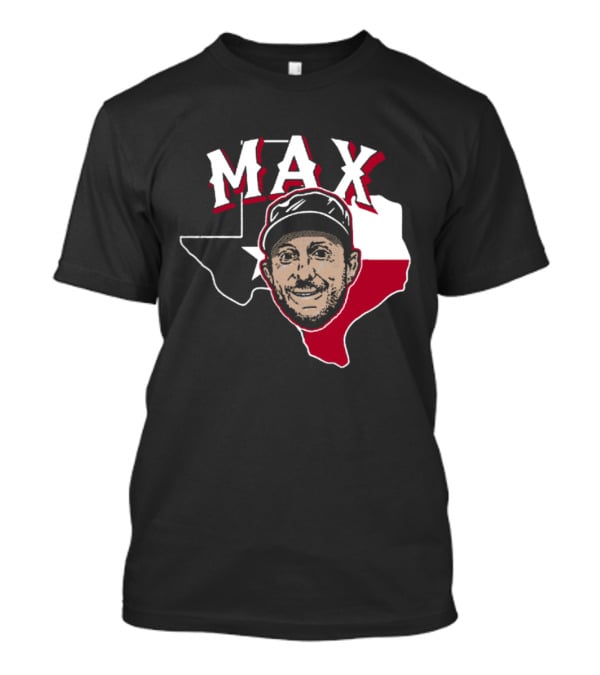MAX Scherzer Texas Map Face T-Shirt