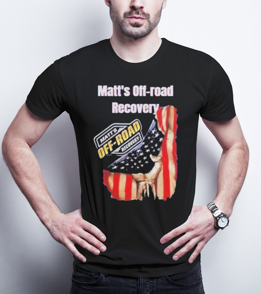 Matt's Off-Road Recovery American Flag Deer T-Shirt