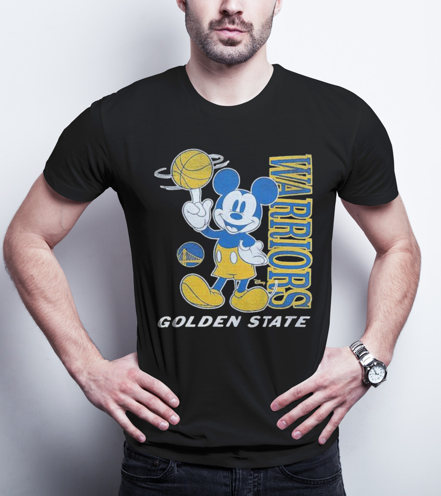 Warriors Golden State Mickey Mouse Basketball T-Shirt