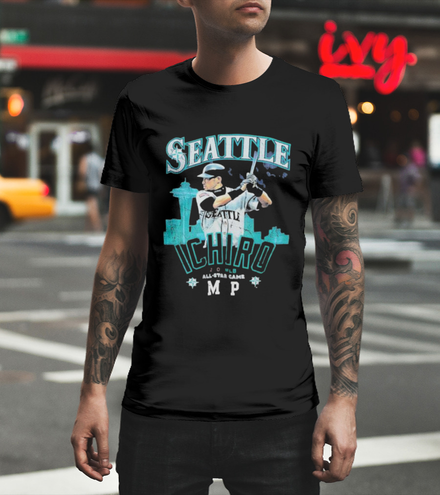 Seattle Mariners 2007 MLB All Star Game MVP Ichiro Suzuki T-Shirt