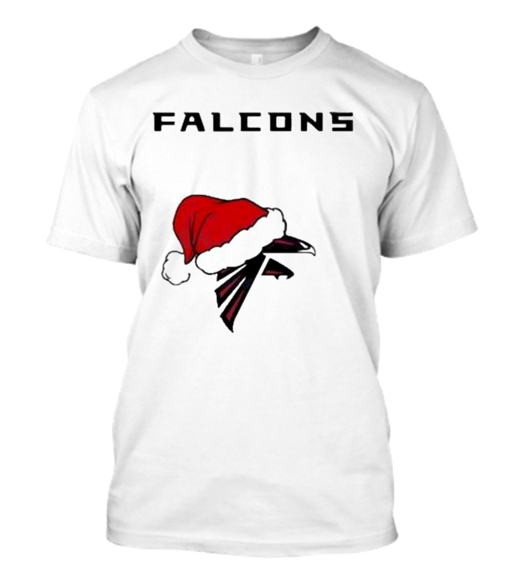 Falcons Santa Hat Christmas Atlanta T-Shirt