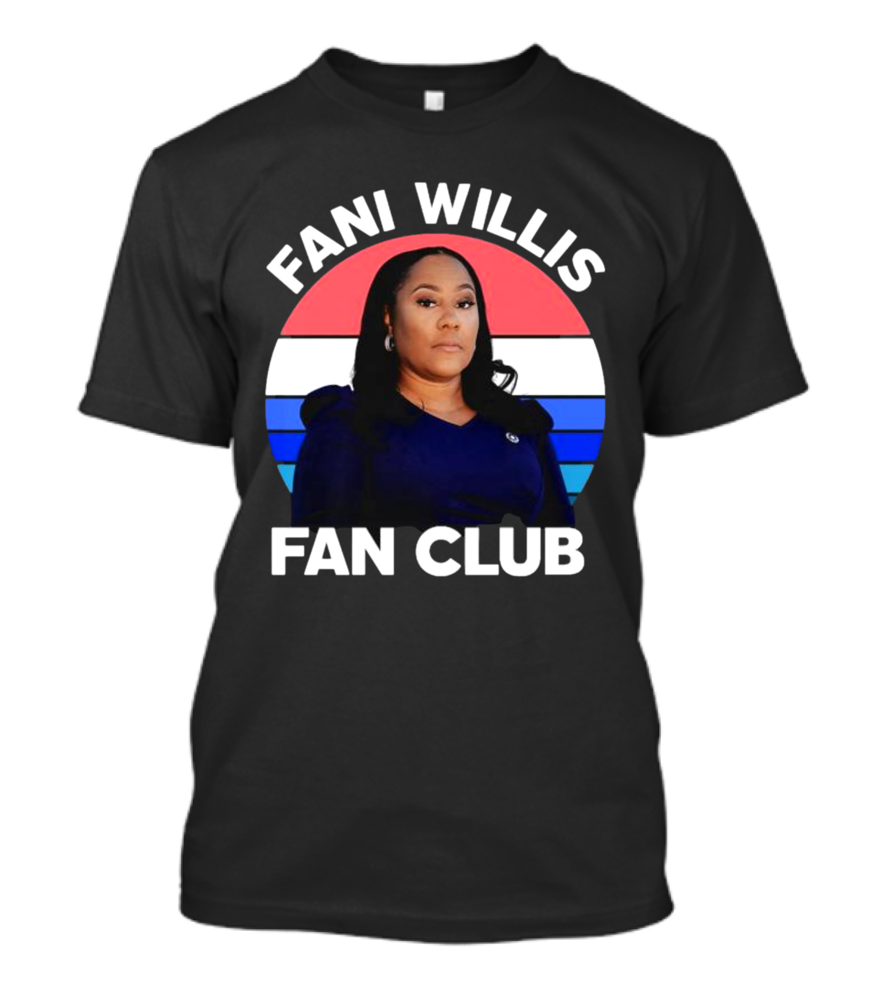 Fani Willis Fan Club Georgia District Attorney Stripes T-Shirt