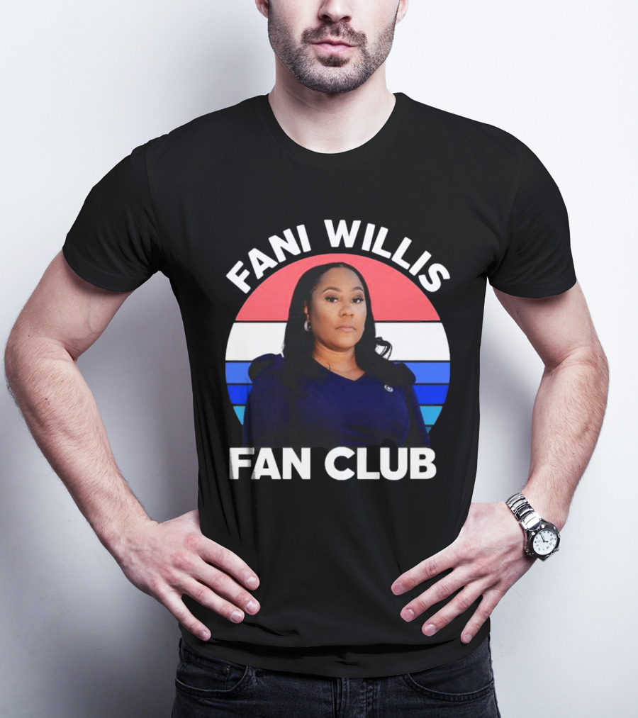 Fani Willis Fan Club Georgia District Attorney Stripes T-Shirt
