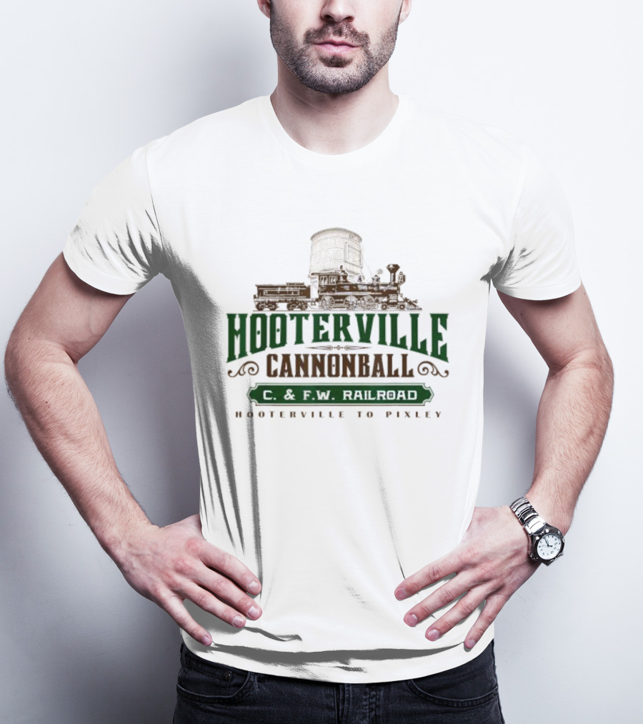 Hooterville Cannonball C. And F.W Railroad Hooterville To Pixley T-Shirt