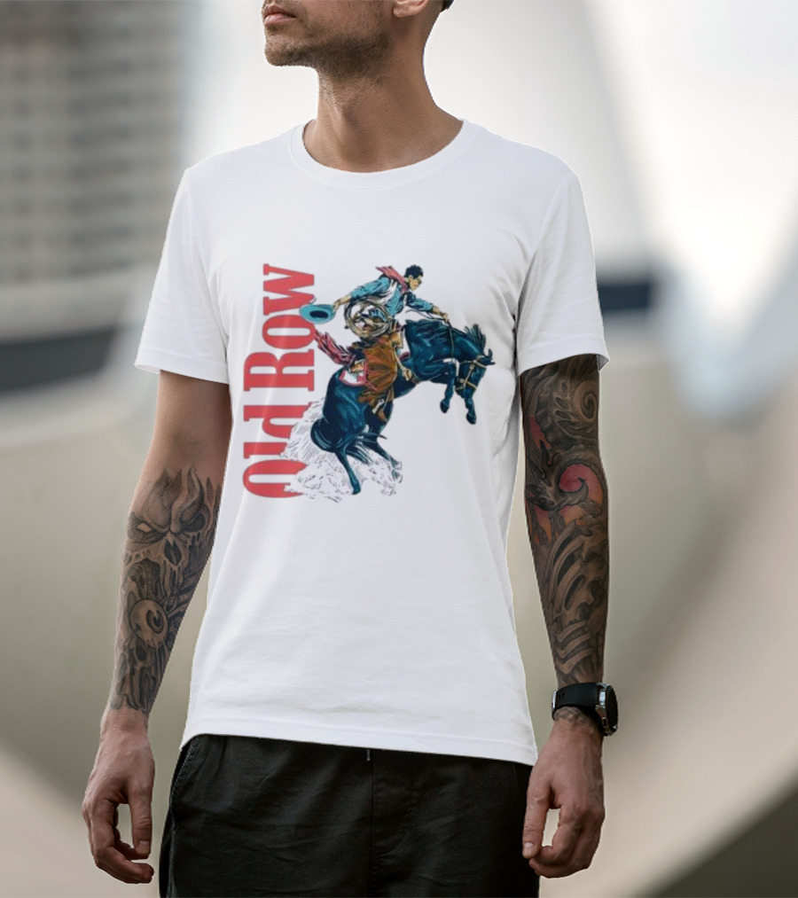 Old Row Cowboy Rodeo Rider Galloping 3.0 T-Shirt