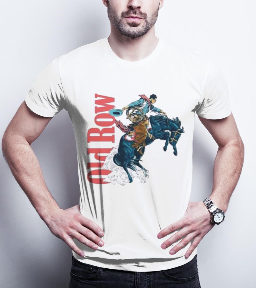Old Row Cowboy Rodeo Rider Galloping 3.0 T-Shirt