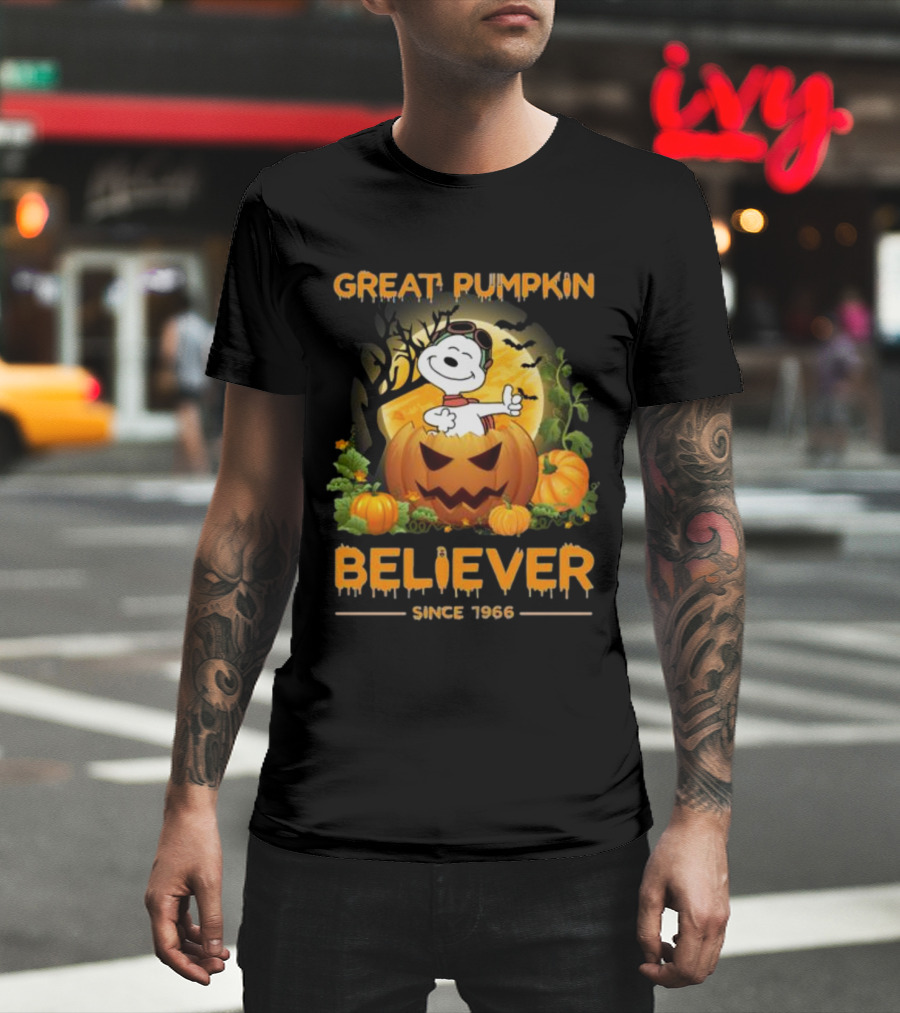Snoopy Great Pumpkin Believer Since 1966 Halloween T-Shirt