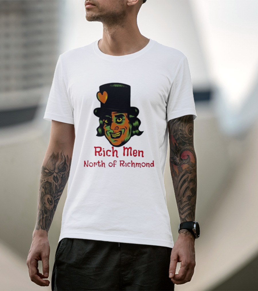 Rich Men North Of Richmond Damn Shame Top Hat Heart T-Shirt