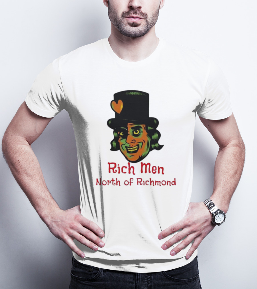 Rich Men North Of Richmond Damn Shame Top Hat Heart T-Shirt