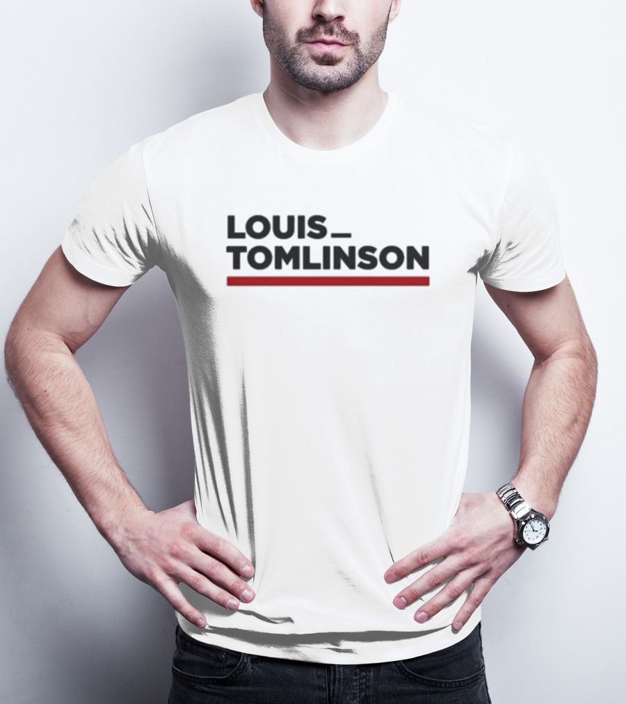 LOUIS TOMLINSON Red Underscore T-Shirt