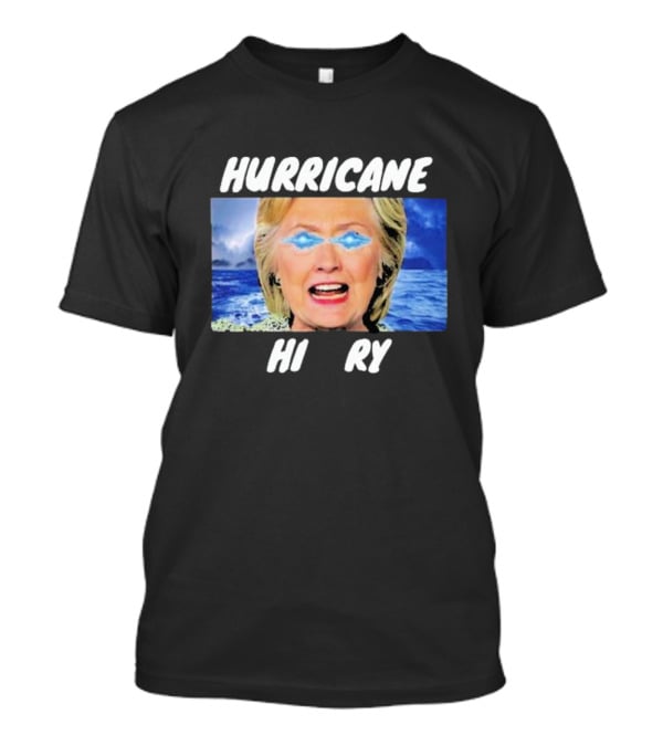 Hurricane Hilary Storm Face With Ocean And Lightning Eyes T-Shirt
