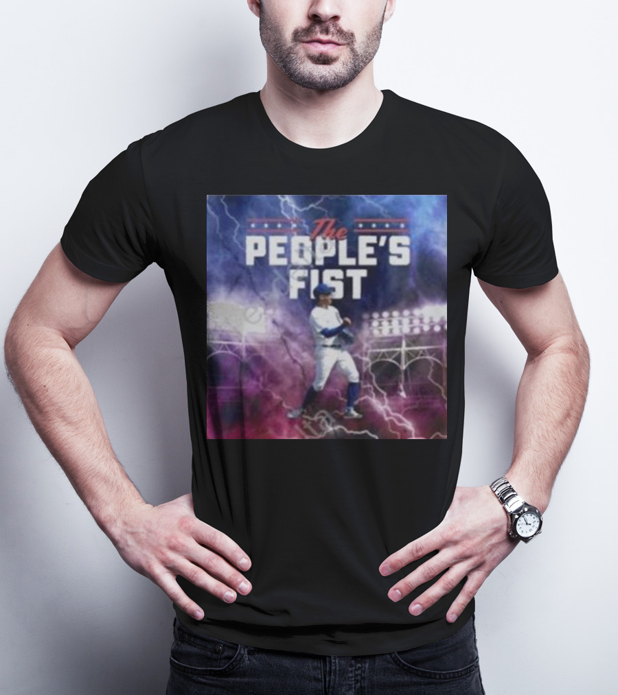 Chicago Cubs The People’s Fist Player Lightning Field T-Shirt