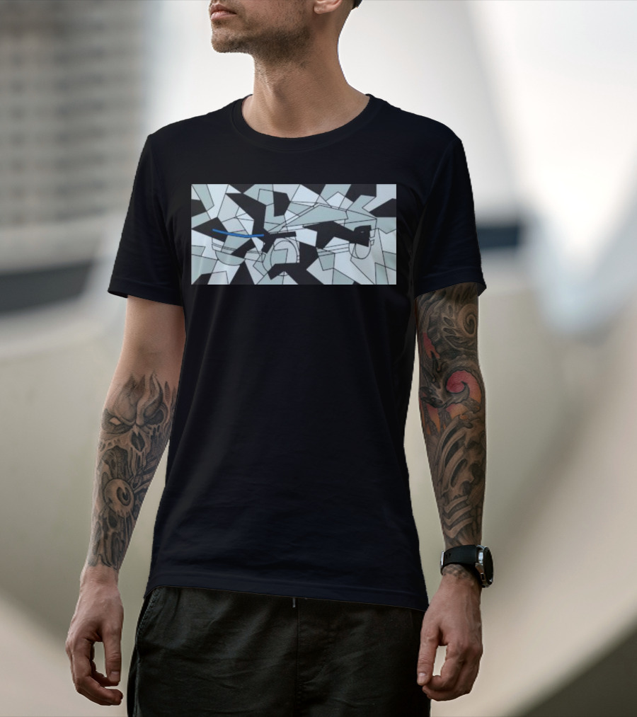 Teslaconomics Cybertruck Camo Geometric T-Shirt
