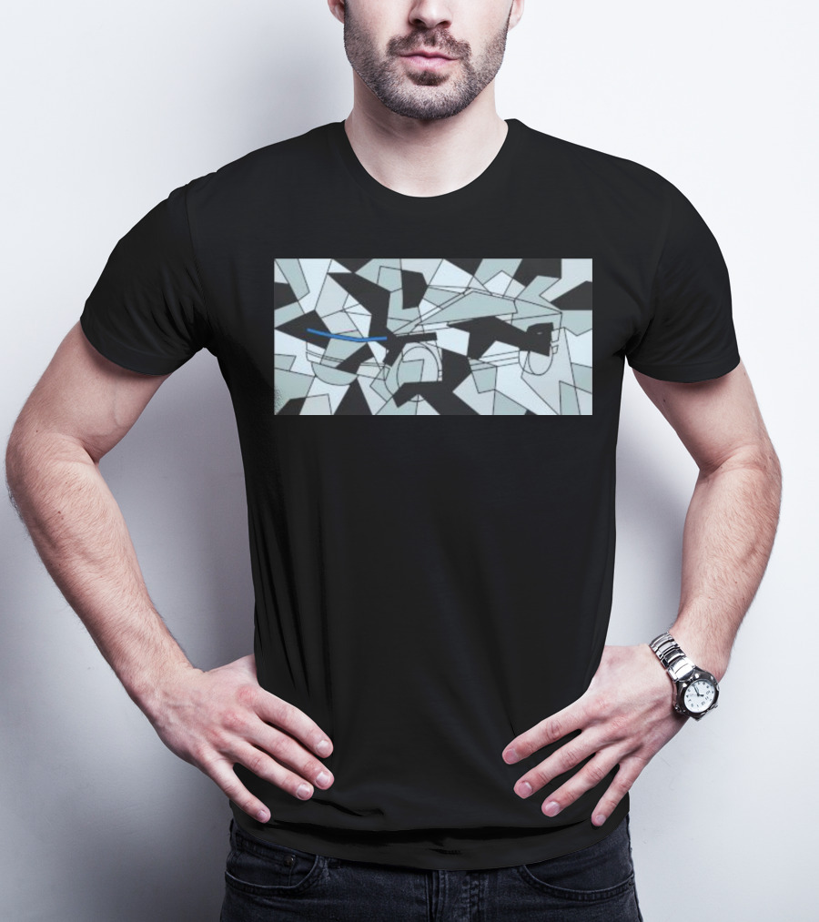 Teslaconomics Cybertruck Camo Geometric T-Shirt