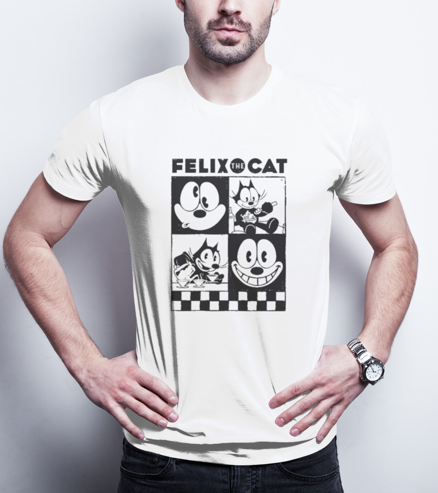 FELIX THE CAT CHECKERBOARD EXPRESSIONS T-Shirt