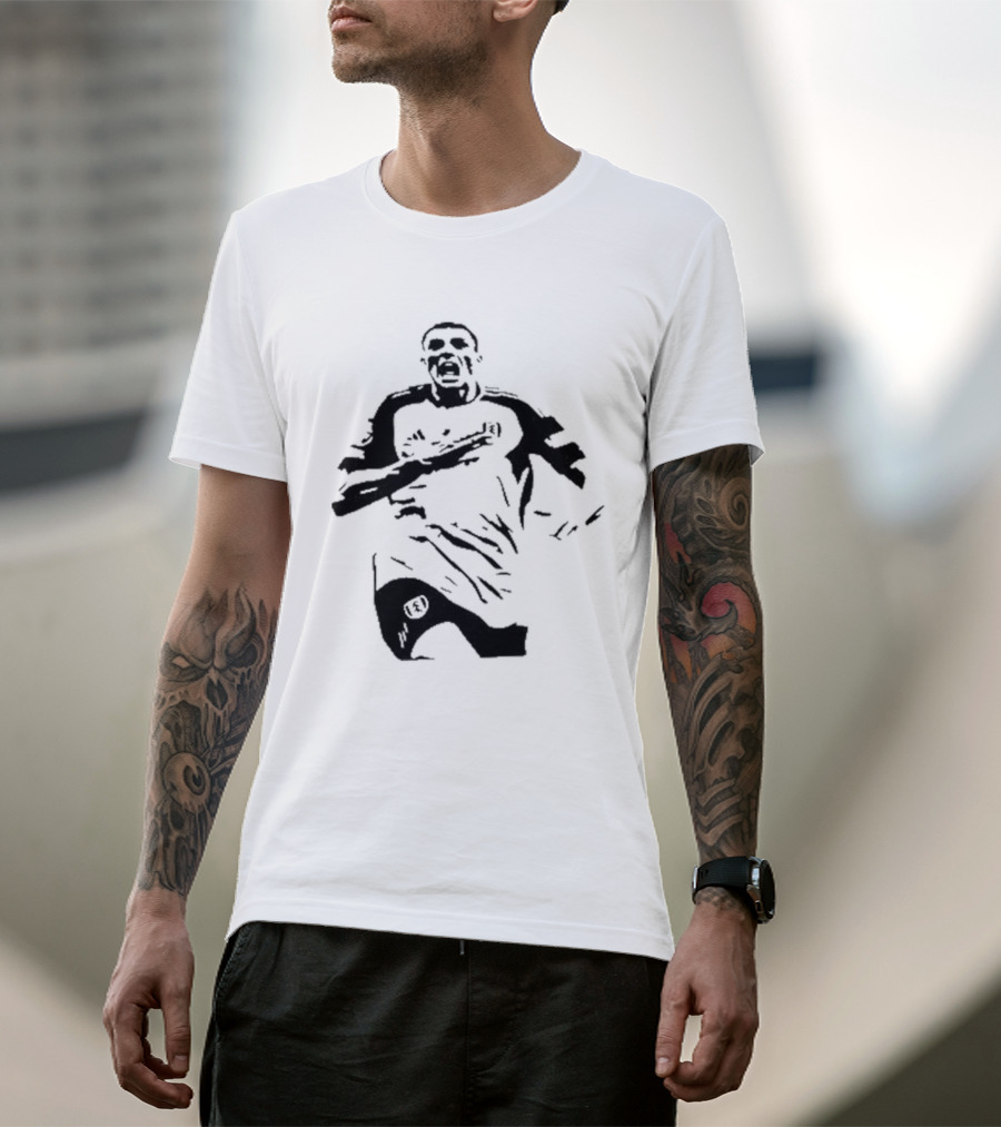 Palhinha Celebratory Silhouette Soccer Player Image T-Shirt