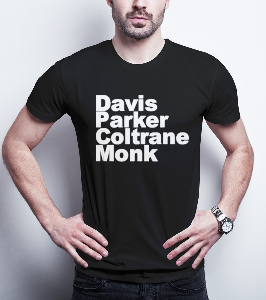 Davis Parker Coltrane Monk Jazz Legends T-Shirt