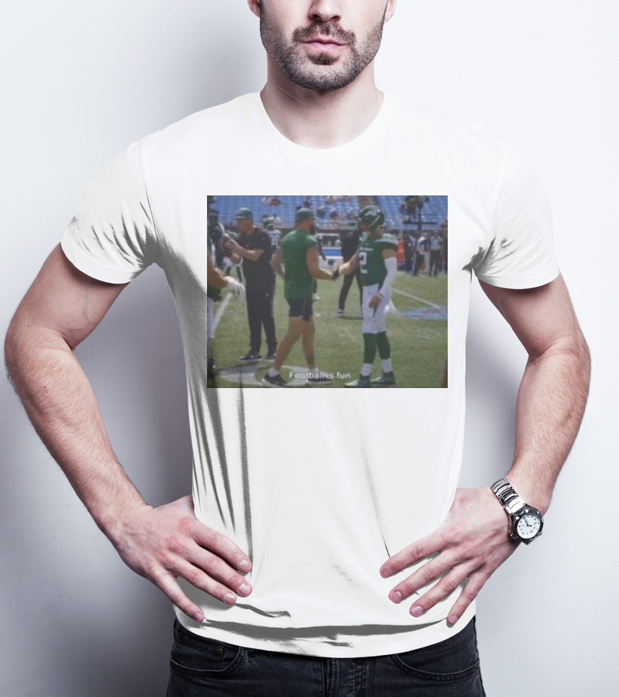 Zach Wilson Football Is Fun Football Is Fun T-Shirt