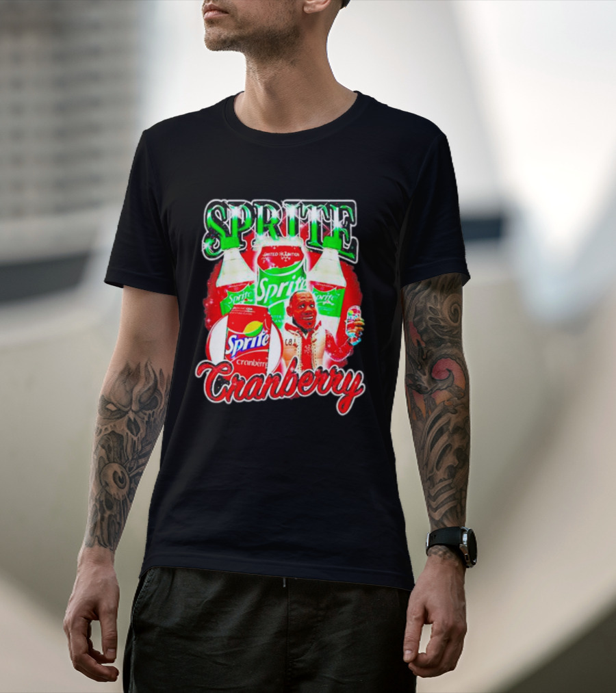 Sprite Cranberry Lebron James Cartoon T-Shirt