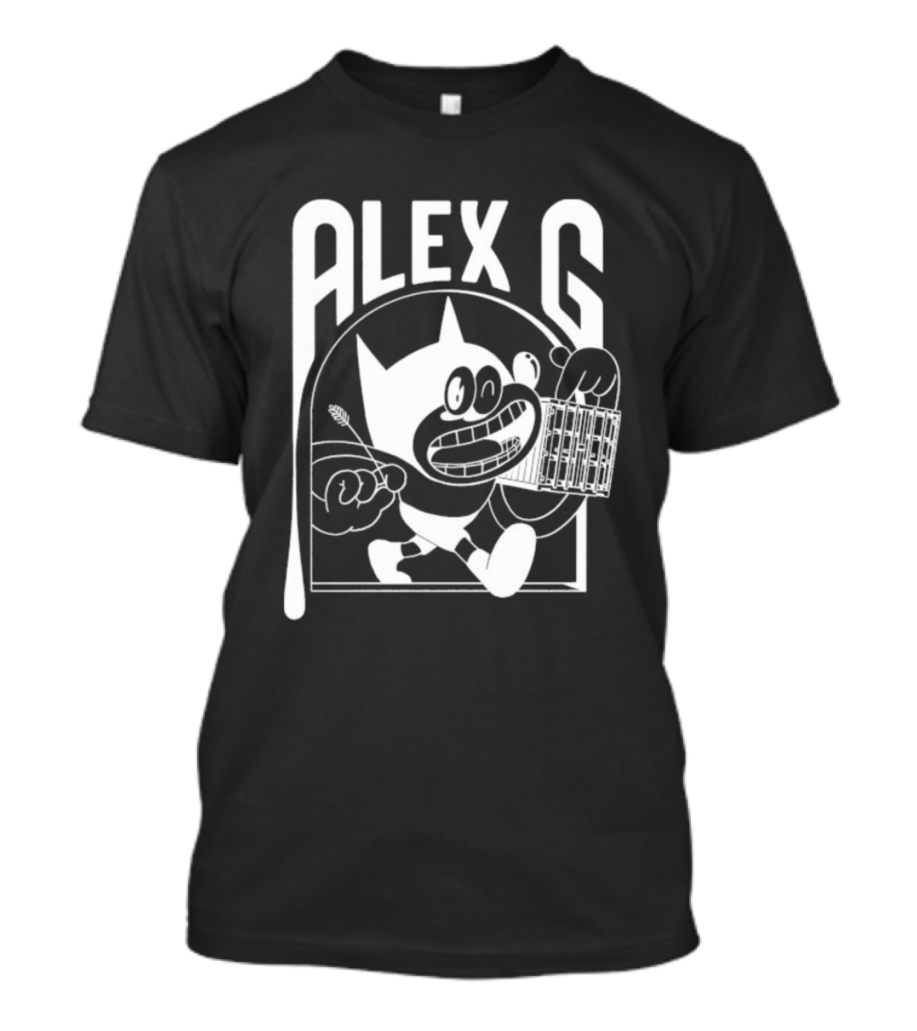 Alex G Cartoon Character With Keytar T-Shirt