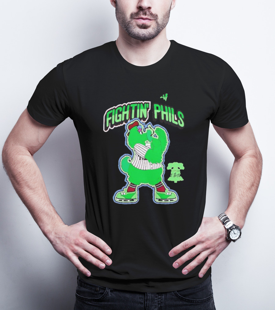 FIGHTIN' PHILS Neon Mascot Art History T-Shirt