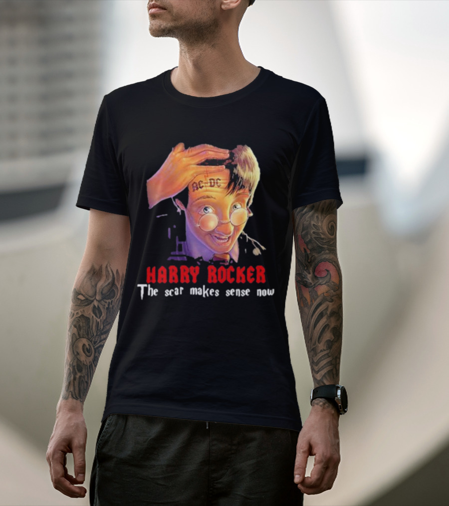 HARRY ROCKER AC-DC The Scar Makes Sense Now T-Shirt