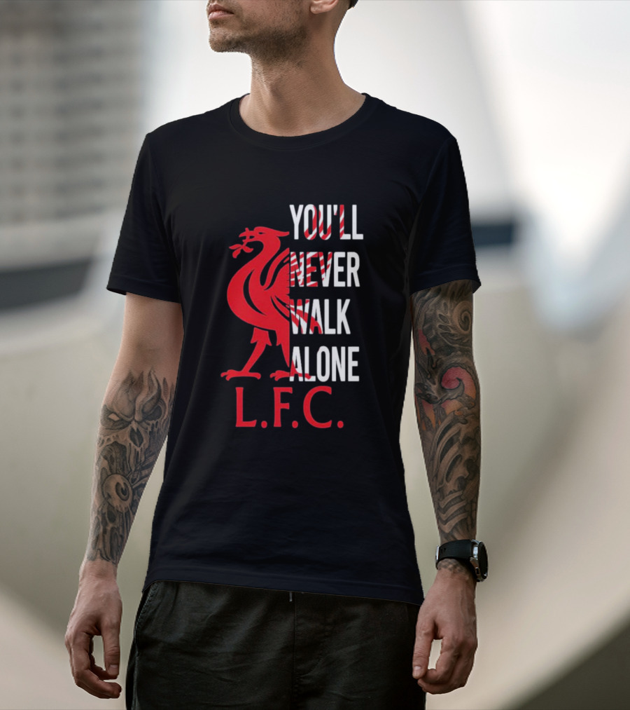 LFC You'll Never Walk Alone Liverpool Football Club Crest T-Shirt