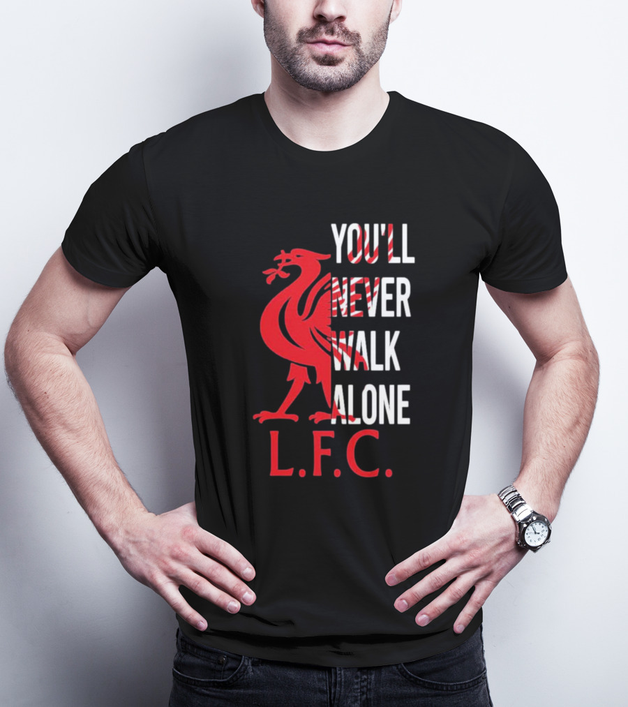 LFC You'll Never Walk Alone Liverpool Football Club Crest T-Shirt