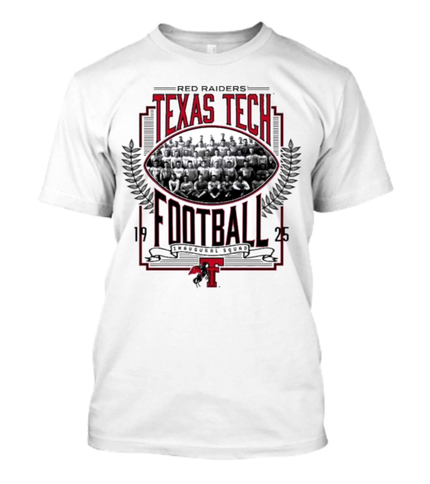 Red Raider Texas Tech Football 1925 Team Photo T-Shirt