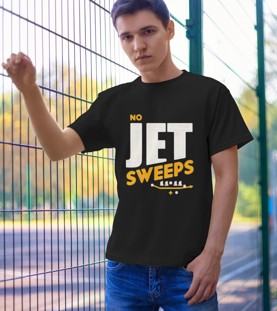 No Jet Sweeps 11 11 Football Play Diagram T-Shirt