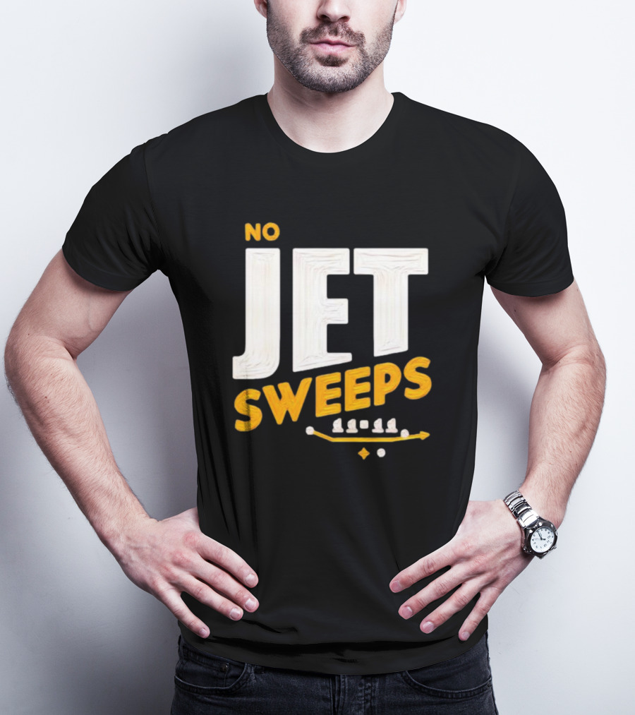 No Jet Sweeps 11 11 Football Play Diagram T-Shirt