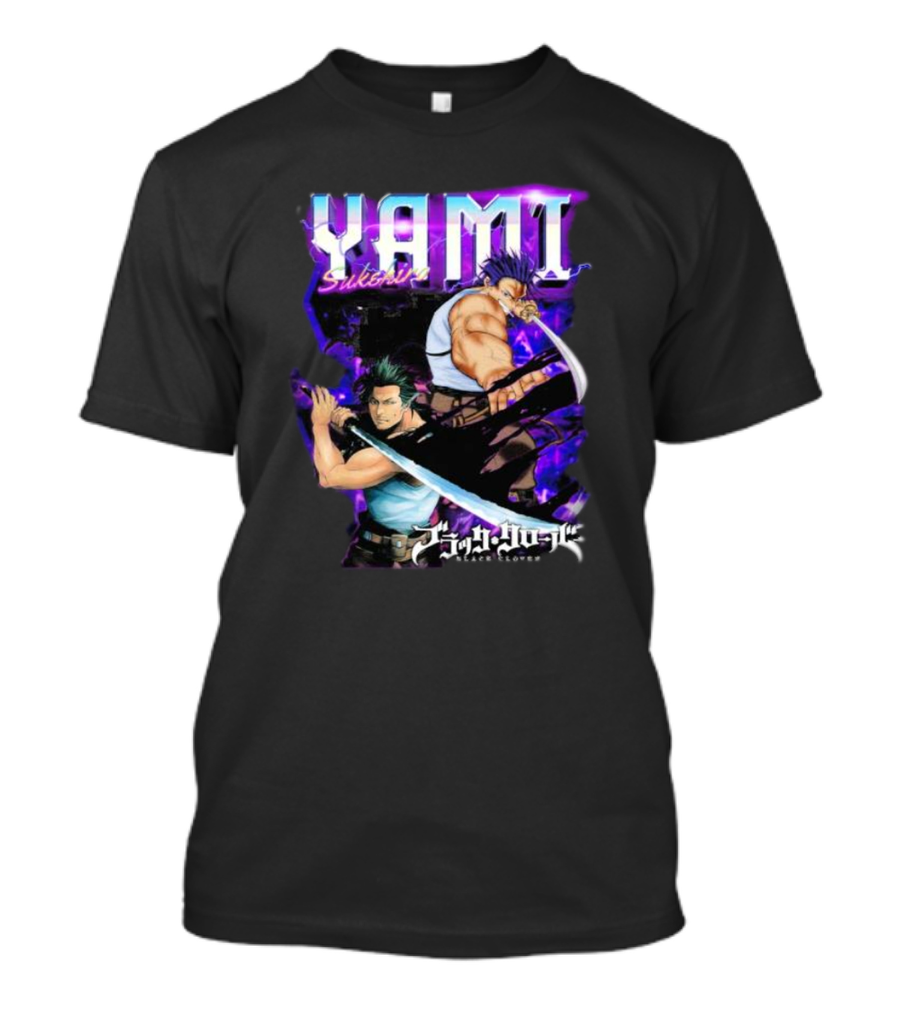 Yami Sukehiro Black Clover Dual Sword Epic Darkness T-Shirt