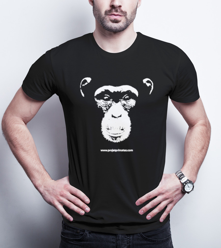 Projetprimates Nouveau Www.projetprimates.com Chimpanzee Face T-Shirt