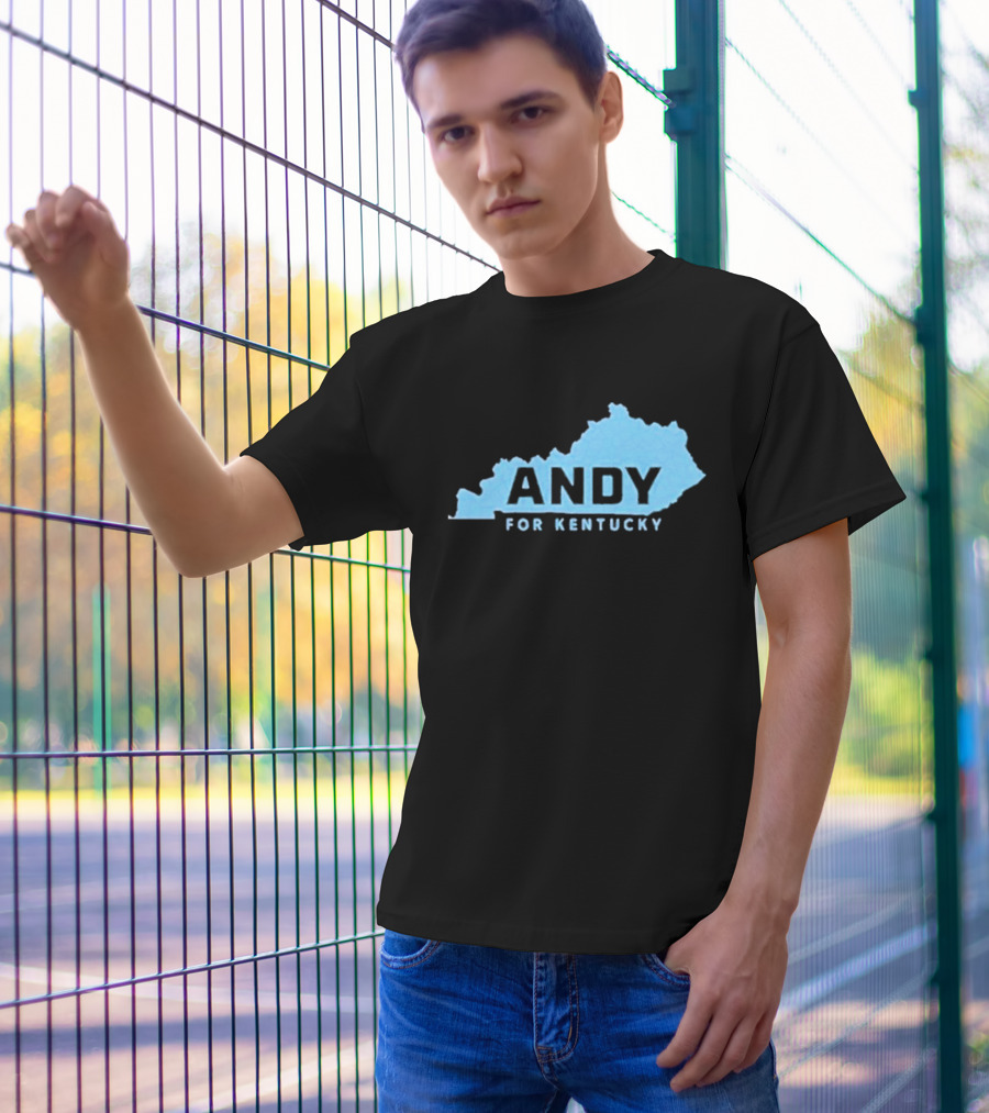Andy For Kentucky Blue Map Campaign T-Shirt