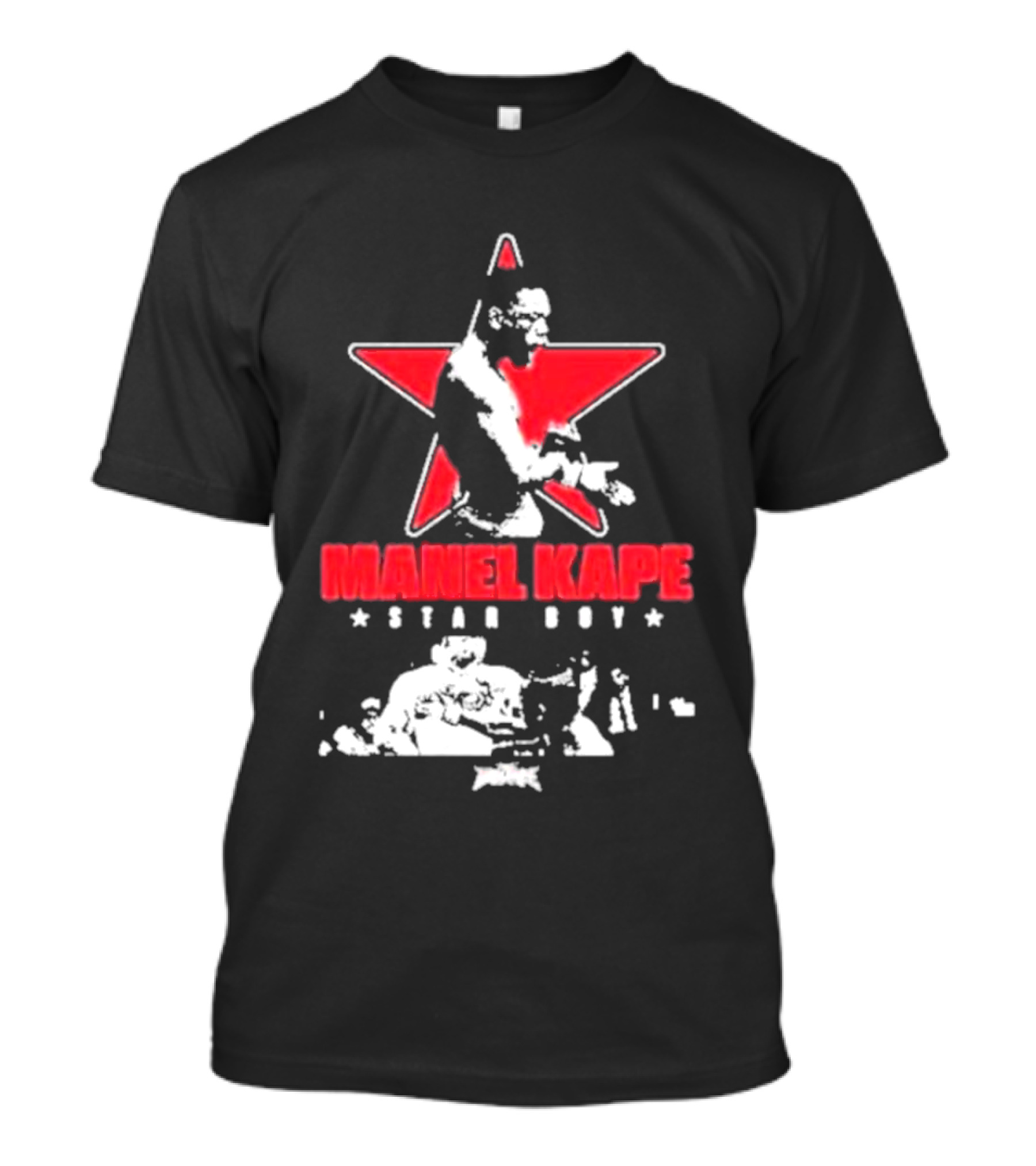 Manel Kape Star Boy Full Violence Red Star Iconography T-Shirt