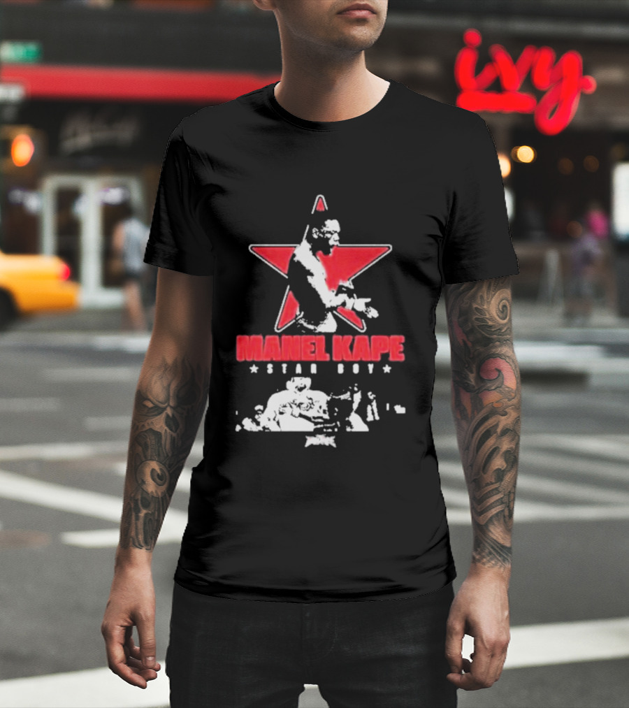 Manel Kape Star Boy Full Violence Red Star Iconography T-Shirt