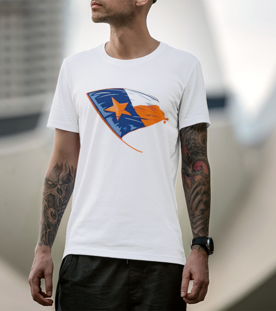 Houston State Flag Texas Colors And Star T-Shirt
