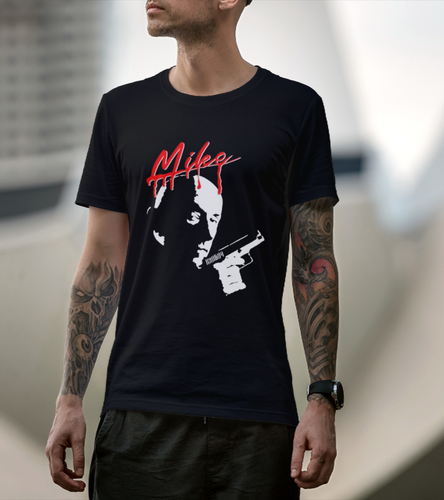 Mike Crime Noir Gunman T-Shirt