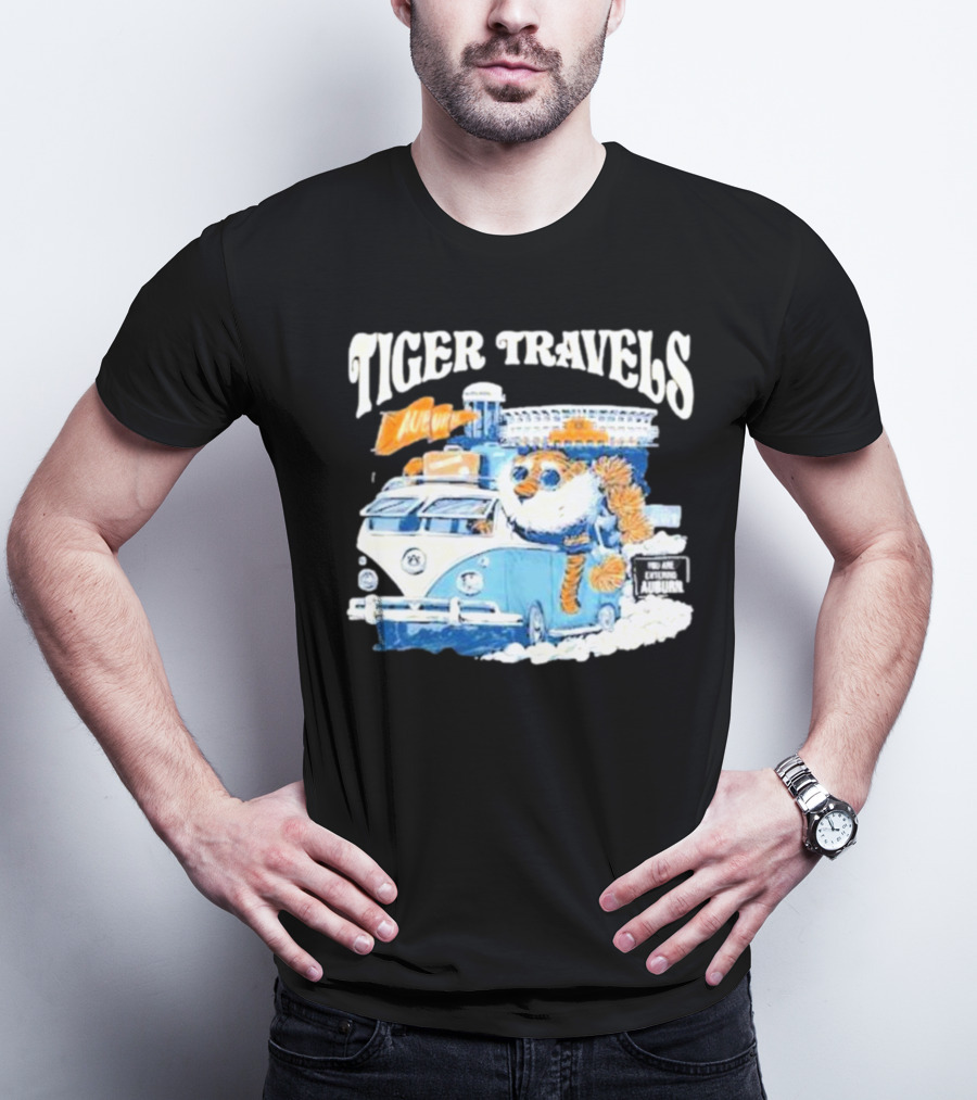Tiger Travels Auburn Stadium Adventure T-Shirt